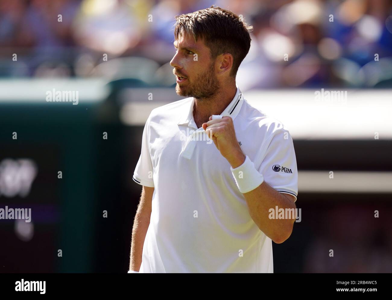 Cameron Norrie reacts during his match against Christopher Eubanks (not ...