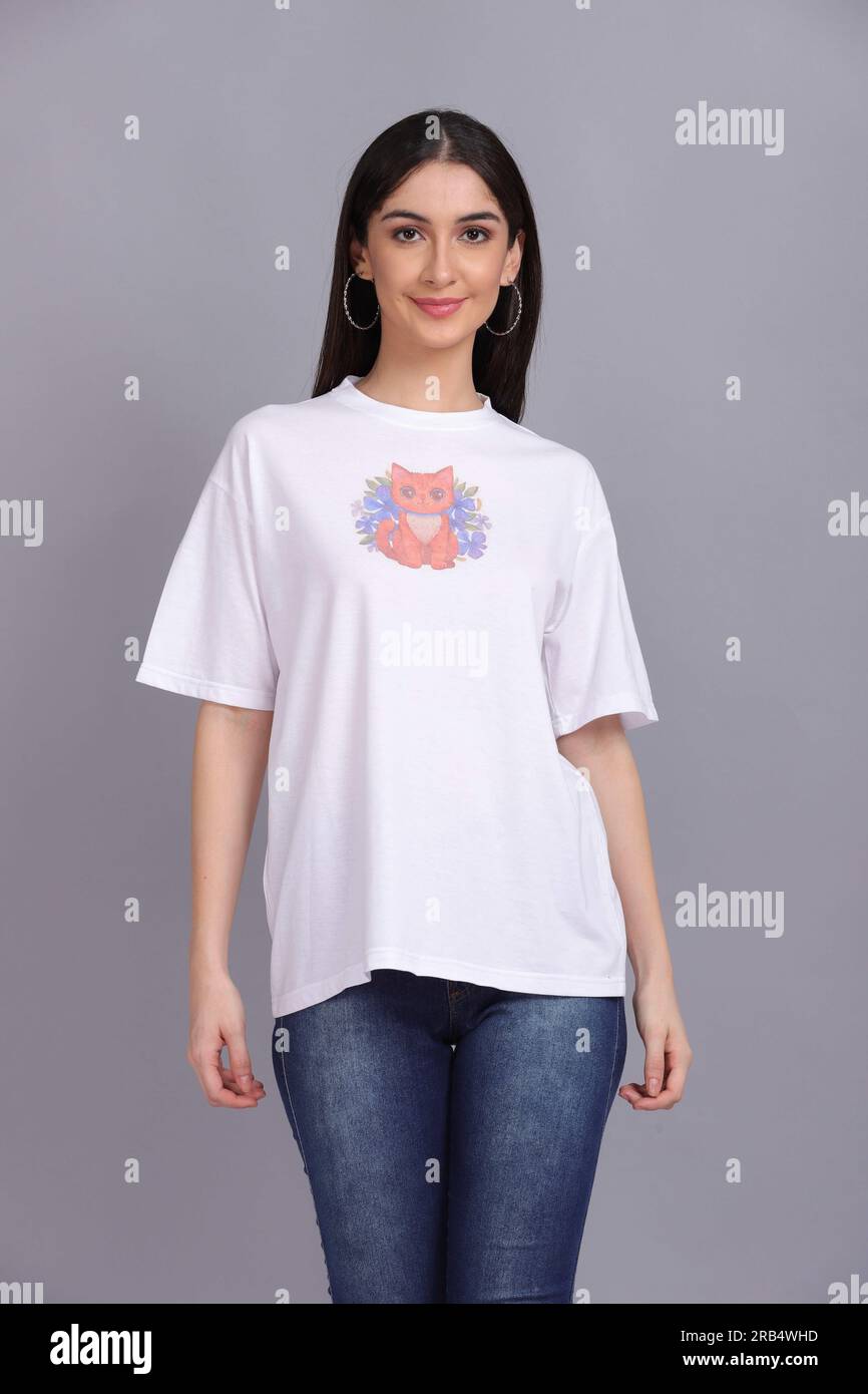 Statement t shirt model hi-res stock photography and images - Alamy