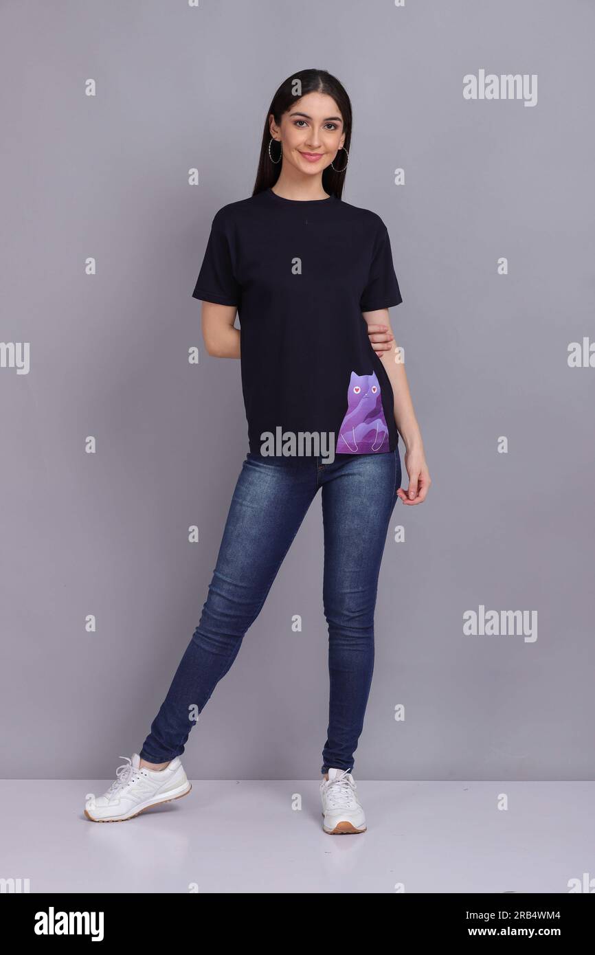 Statement t shirt model hi-res stock photography and images - Alamy