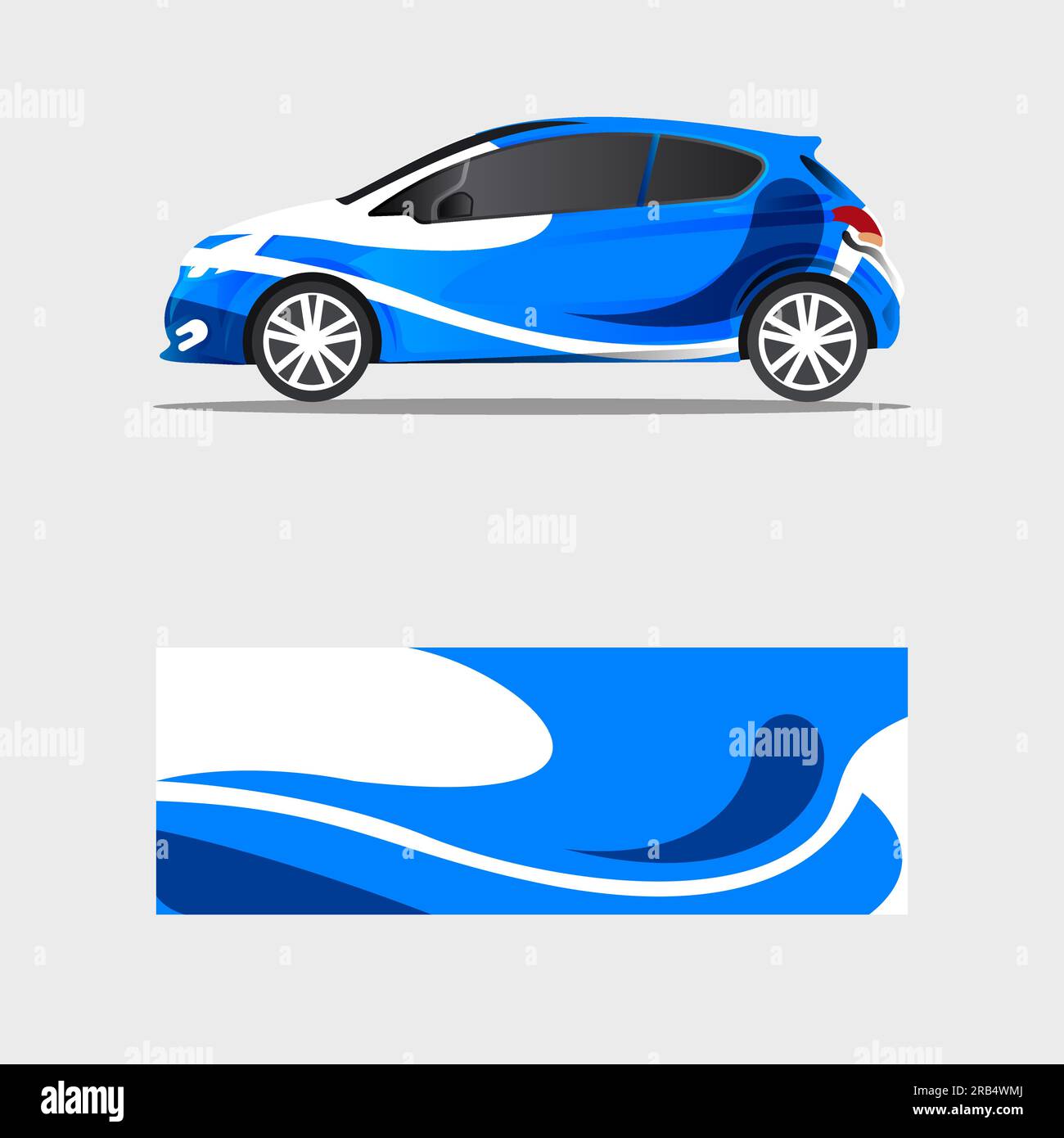 wrapping car decal wave liquid design vector Stock Vector Image & Art ...