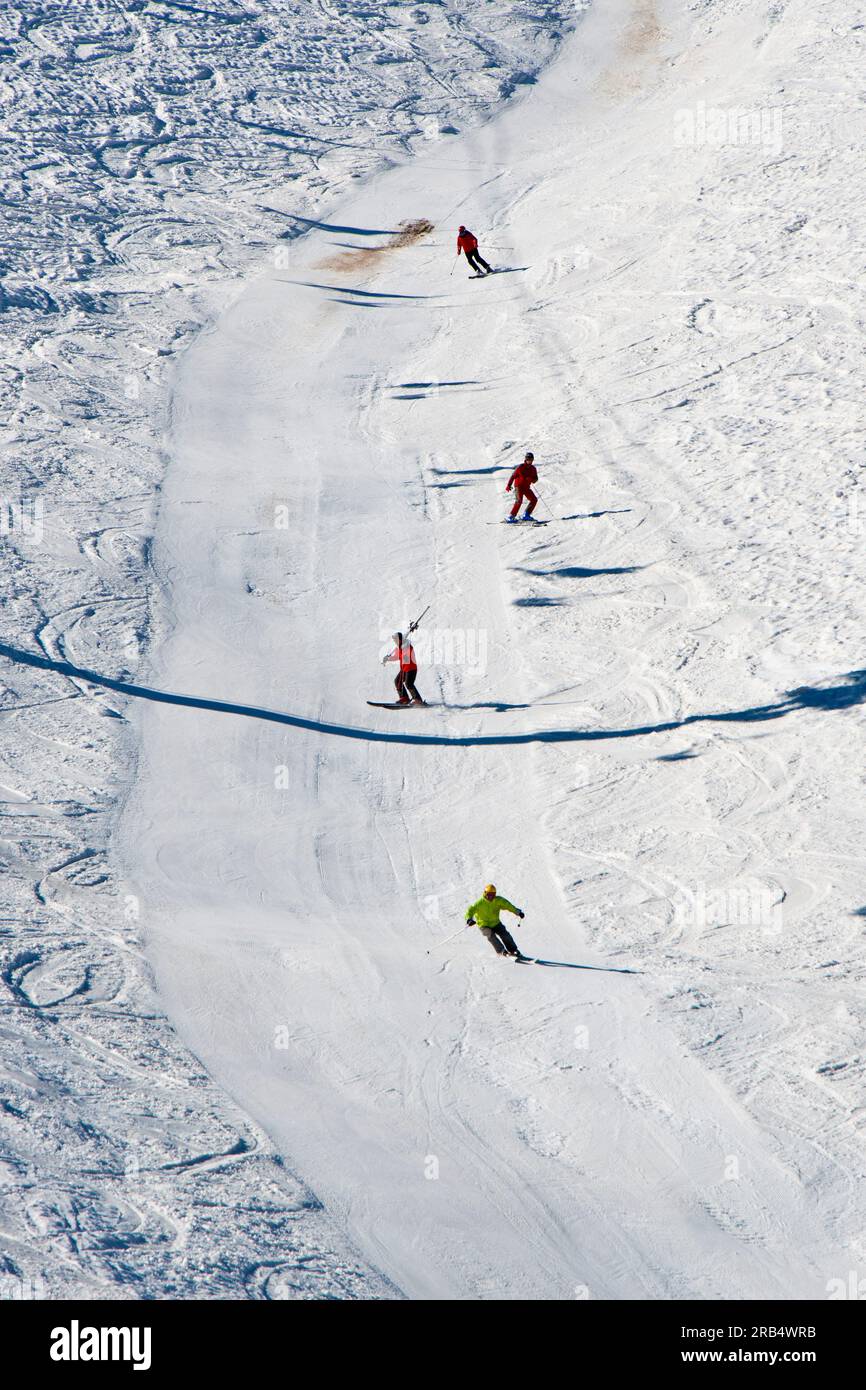 Skiers. recoaro mille. Italy Stock Photo - Alamy