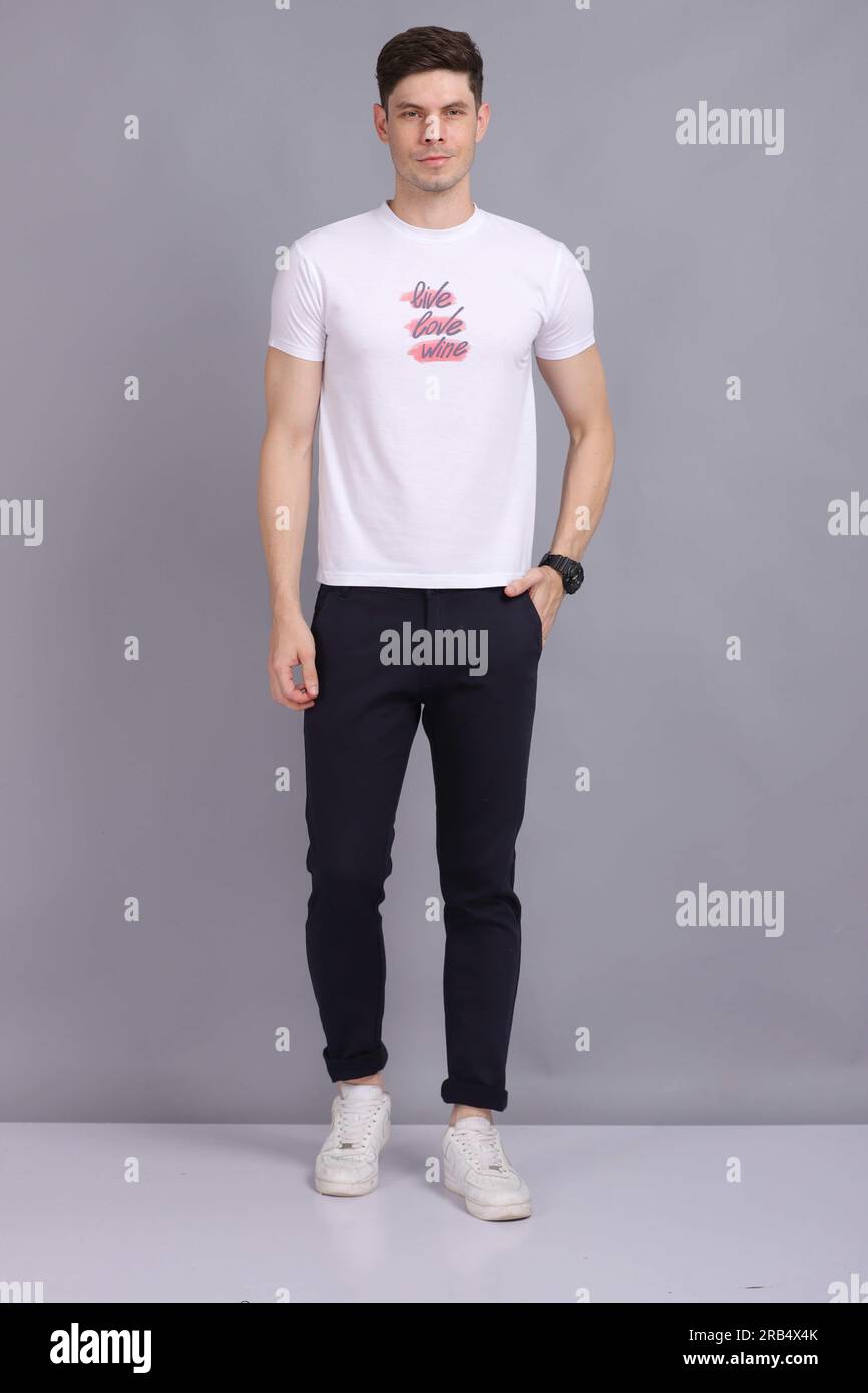 Male model displaying custom fashion hi-res stock photography and ...