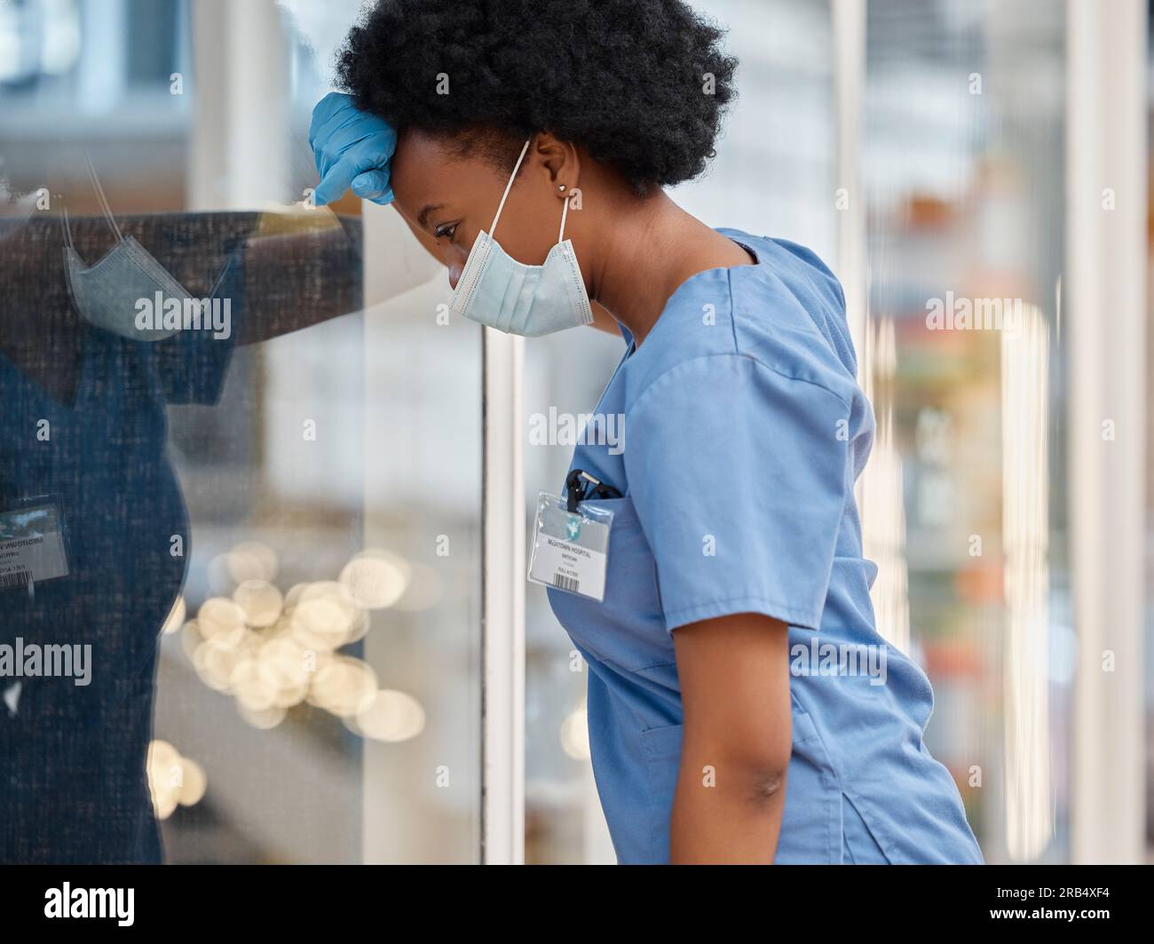 Surgeon, mental health pain and black woman sad after medicine fail ...