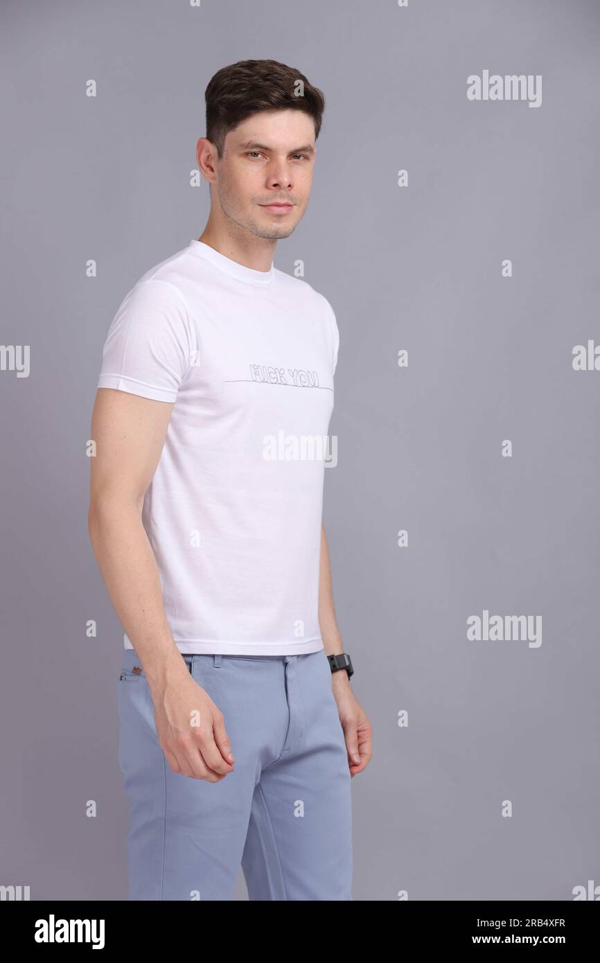 Male model displaying custom fashion hi-res stock photography and ...