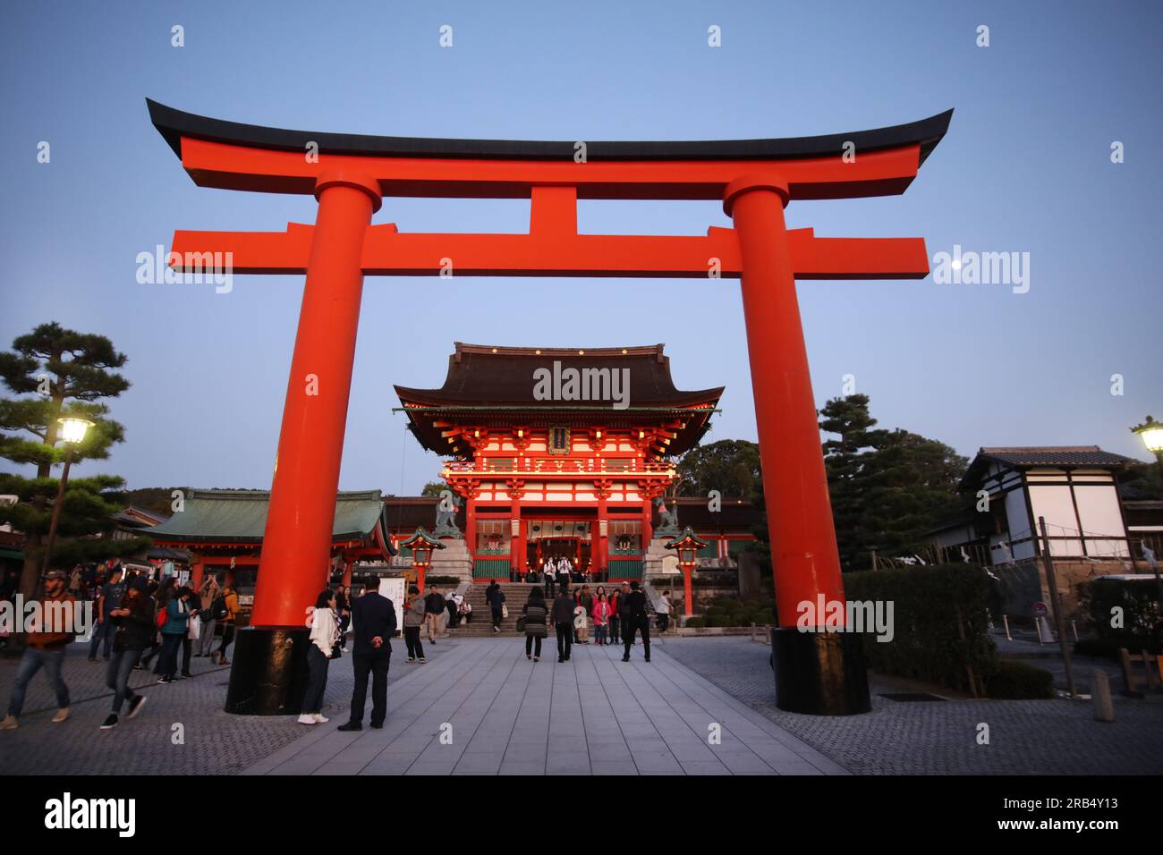Gate to the Fushimi Inari shrine,Japan Stock Photo - Alamy
