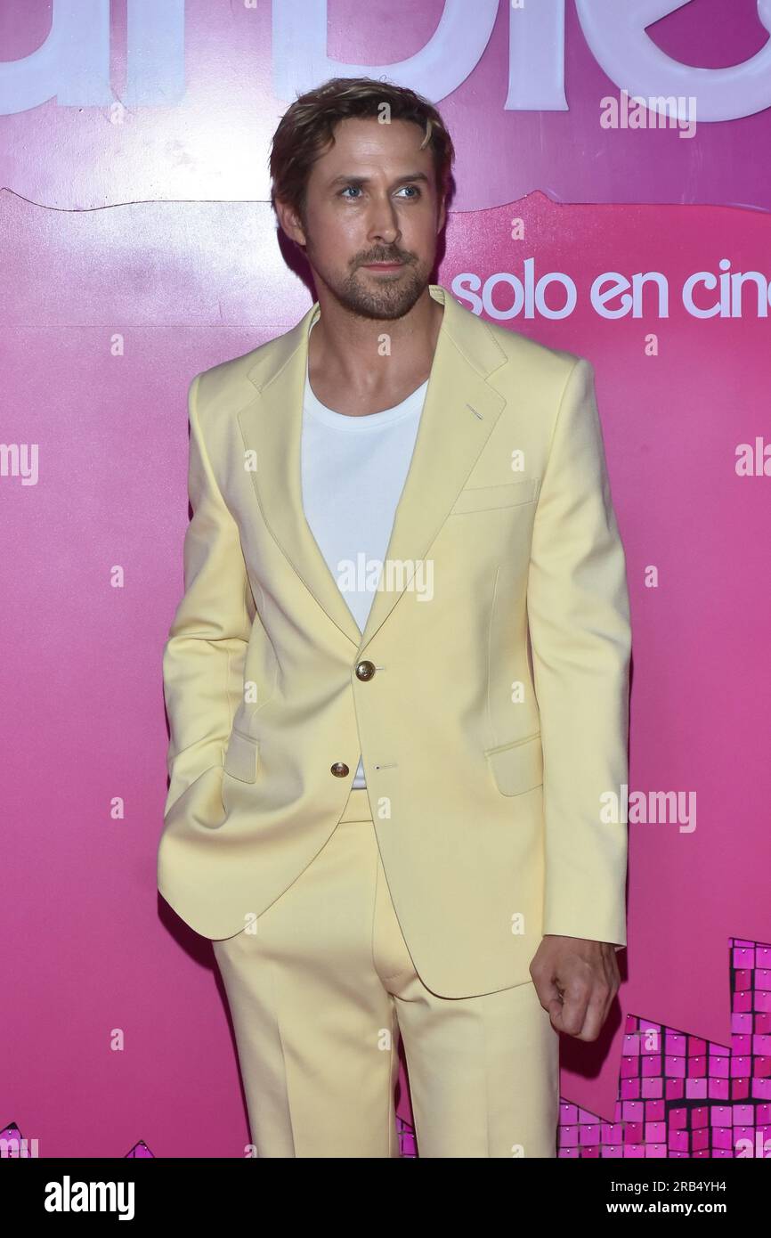 July 6, 2023, Mexico City, Mexico: Actor Ryan Gosling attends the pink ...