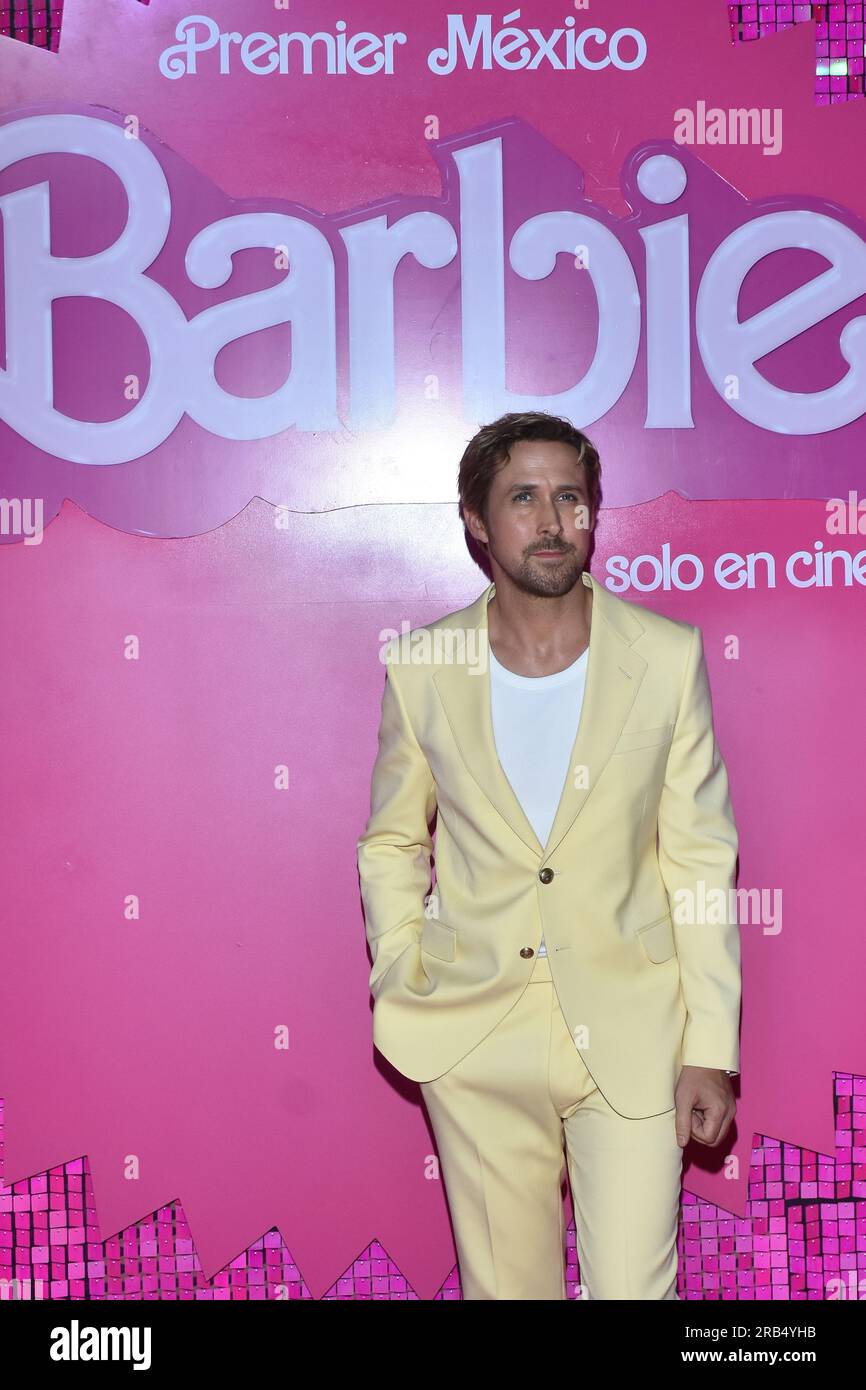 July 6, 2023, Mexico City, Mexico: Actor Ryan Gosling attends the pink ...