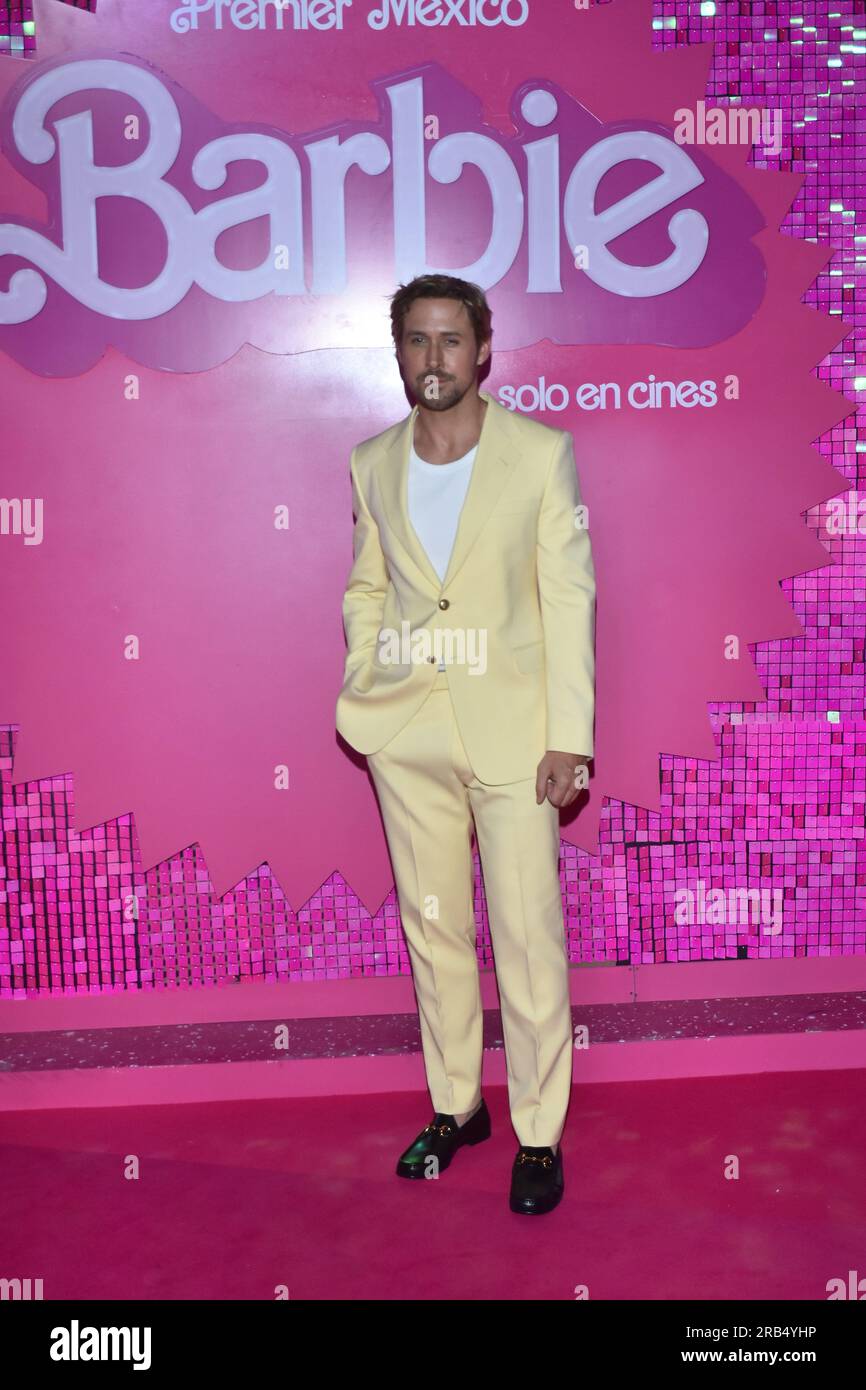 July 6, 2023, Mexico City, Mexico: Actor Ryan Gosling attends the pink ...