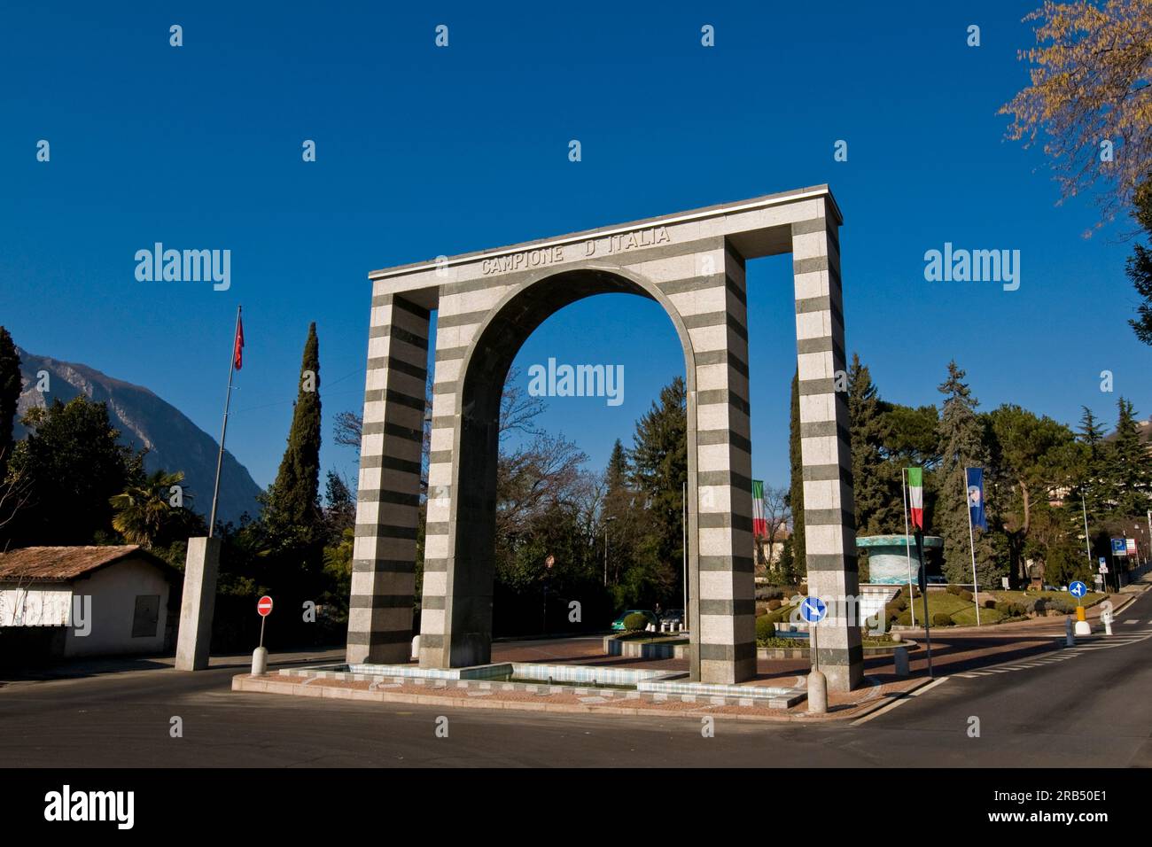 Main gate. Campione d'Italia. Italy Stock Photo - Alamy