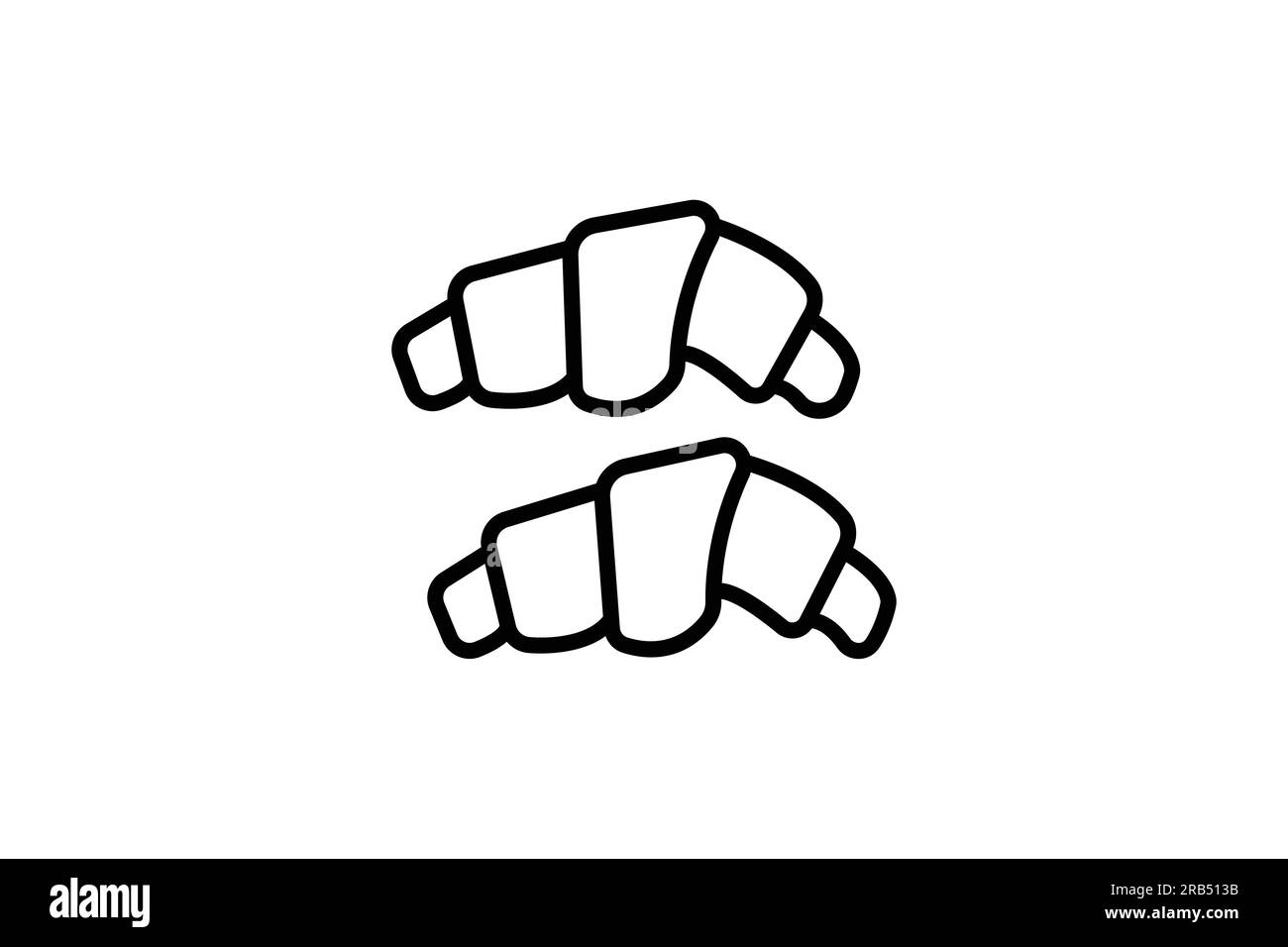 Bakery croissant icon. icon related to bakery, restaurant, food. Line ... Bakery croissant icon. icon related to bakery, restaurant, food. Line ...