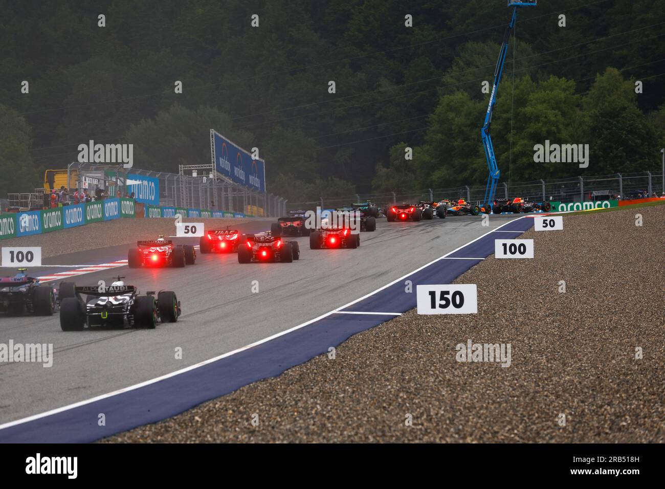 Start Sprint, F1 Grand Prix of Austria at Red Bull Ring on July 1, 2023 ...