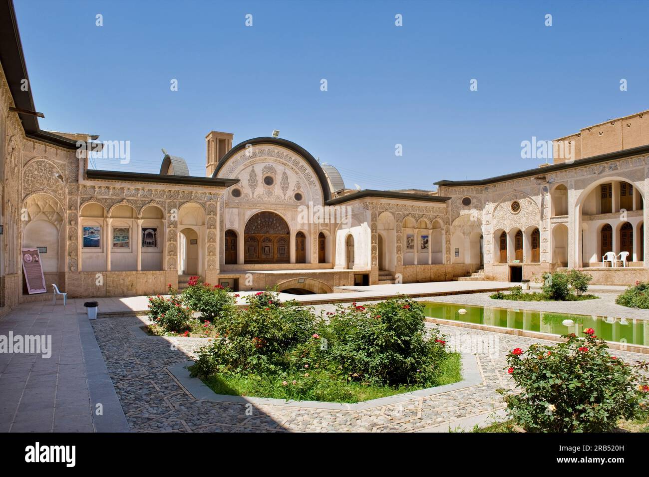 Tabatabaei historical house. kashan. Iran Stock Photo - Alamy