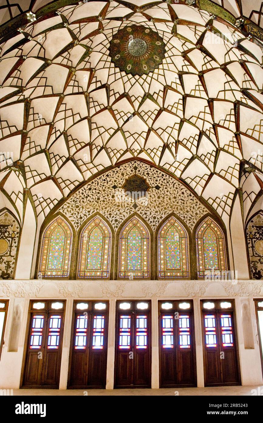 Tabatabaei historical house. kashan. Iran Stock Photo - Alamy