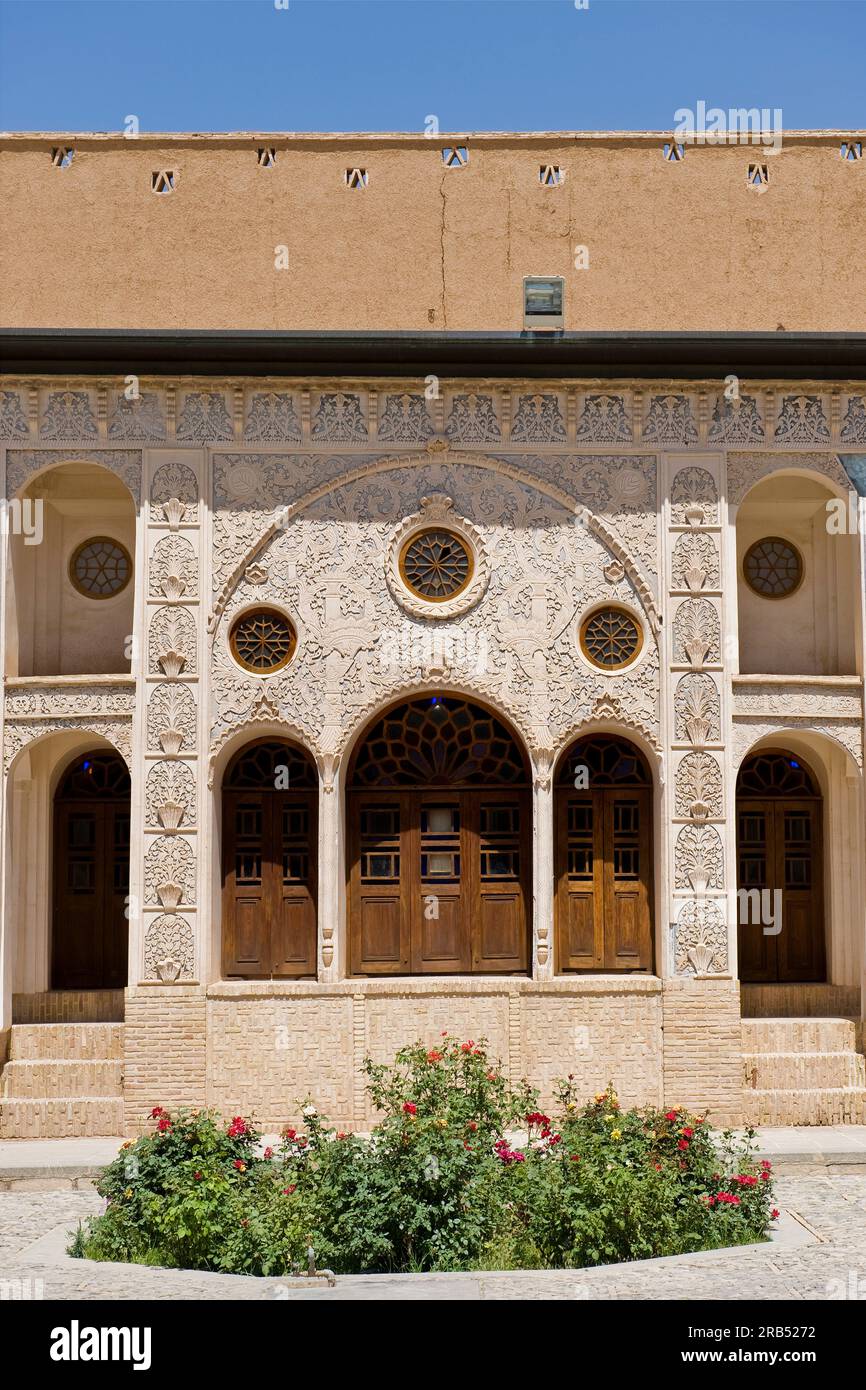 Tabatabaei historical house. kashan. Iran Stock Photo - Alamy