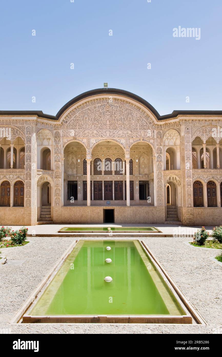 Tabatabaei historical house. kashan. Iran Stock Photo - Alamy