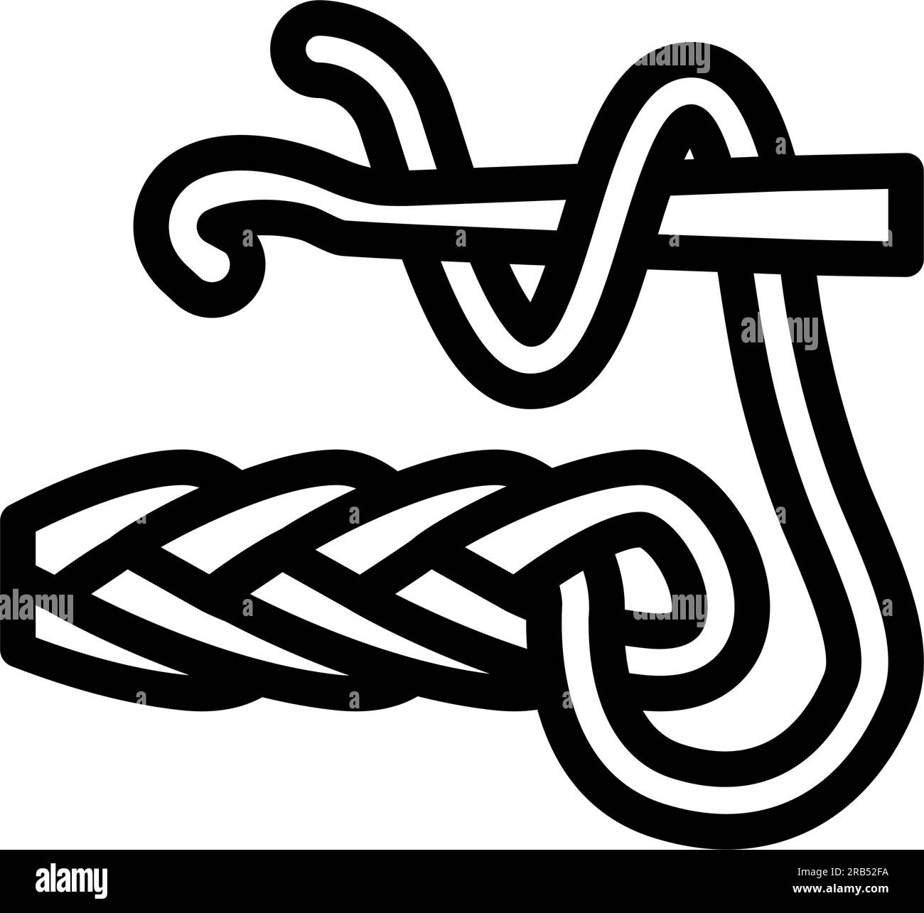 crochet knitting wool line icon vector illustration Stock Vector Image ...