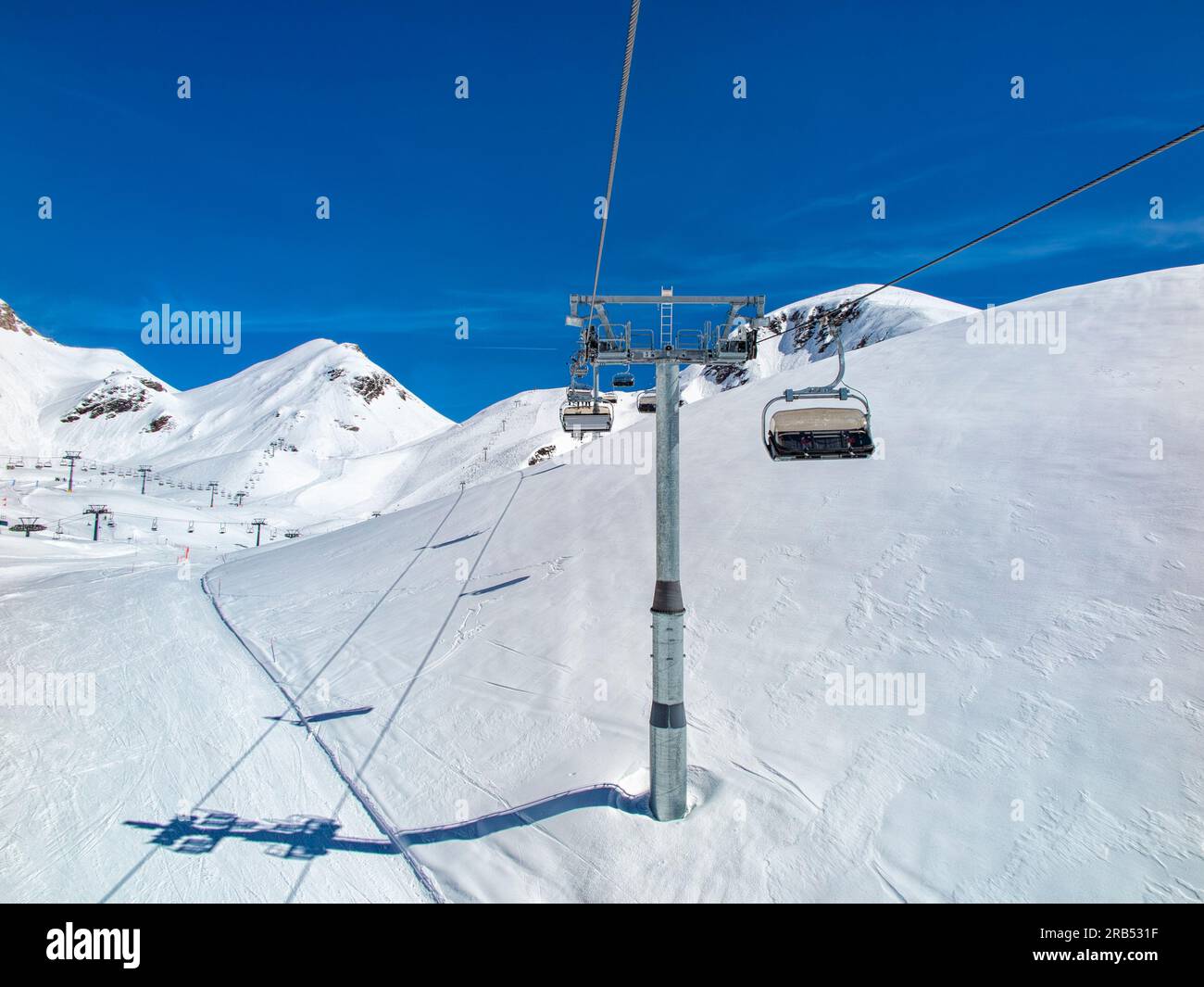 Ski slopes of San Domenico di Varzo Resort Stock Photo - Alamy