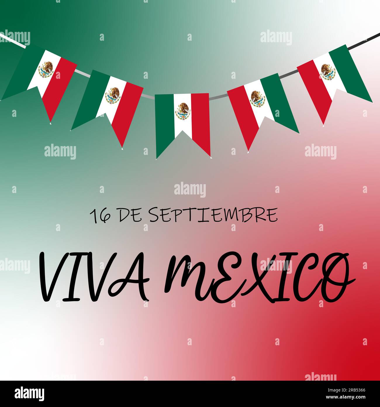 Mexico National day banner with Mexico flags Stock Vector Image & Art ...