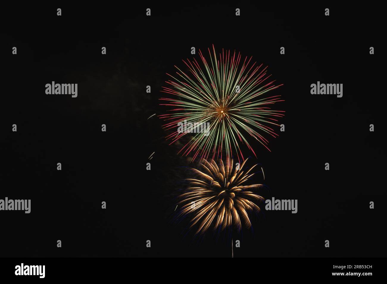 fourth of July fireworks at Panama City, Florida Stock Photo - Alamy