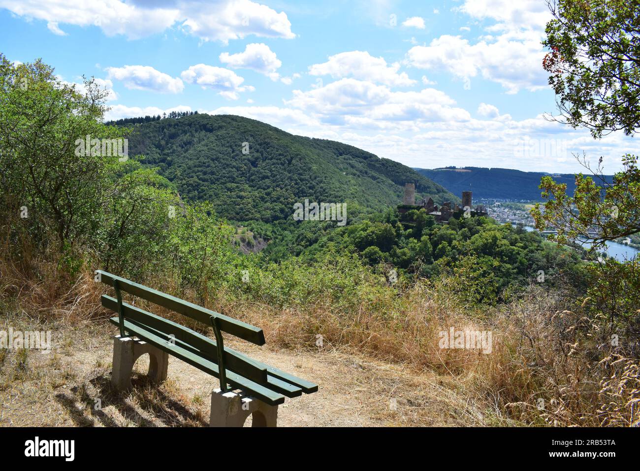Mosel Valley view from a hill above Alken and Oberfell Stock Photo - Alamy
