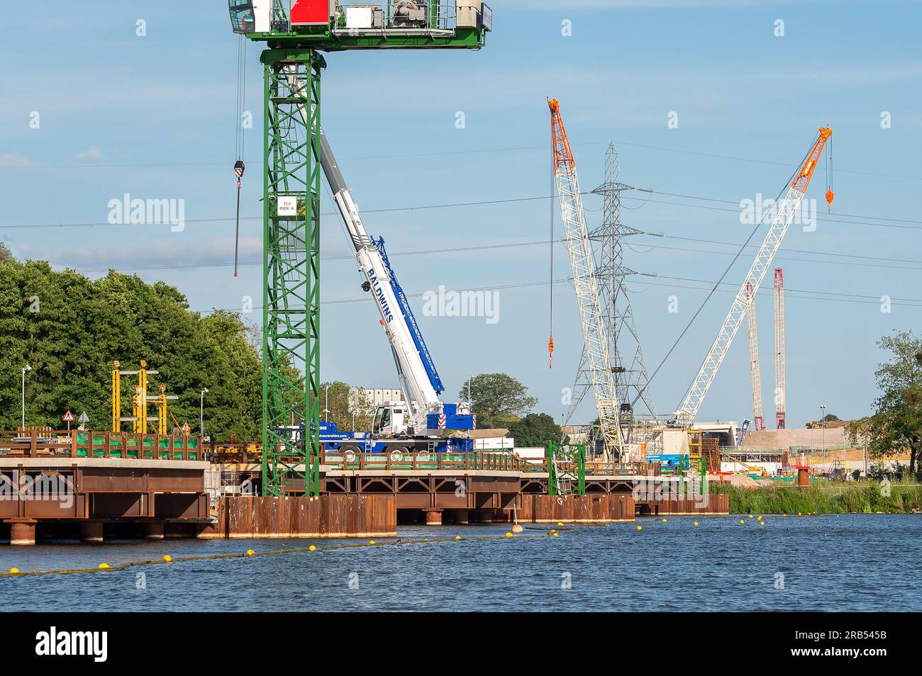 Harefield, UK. 6th July, 2023. Construction of the HS2 High Speed Rail ...