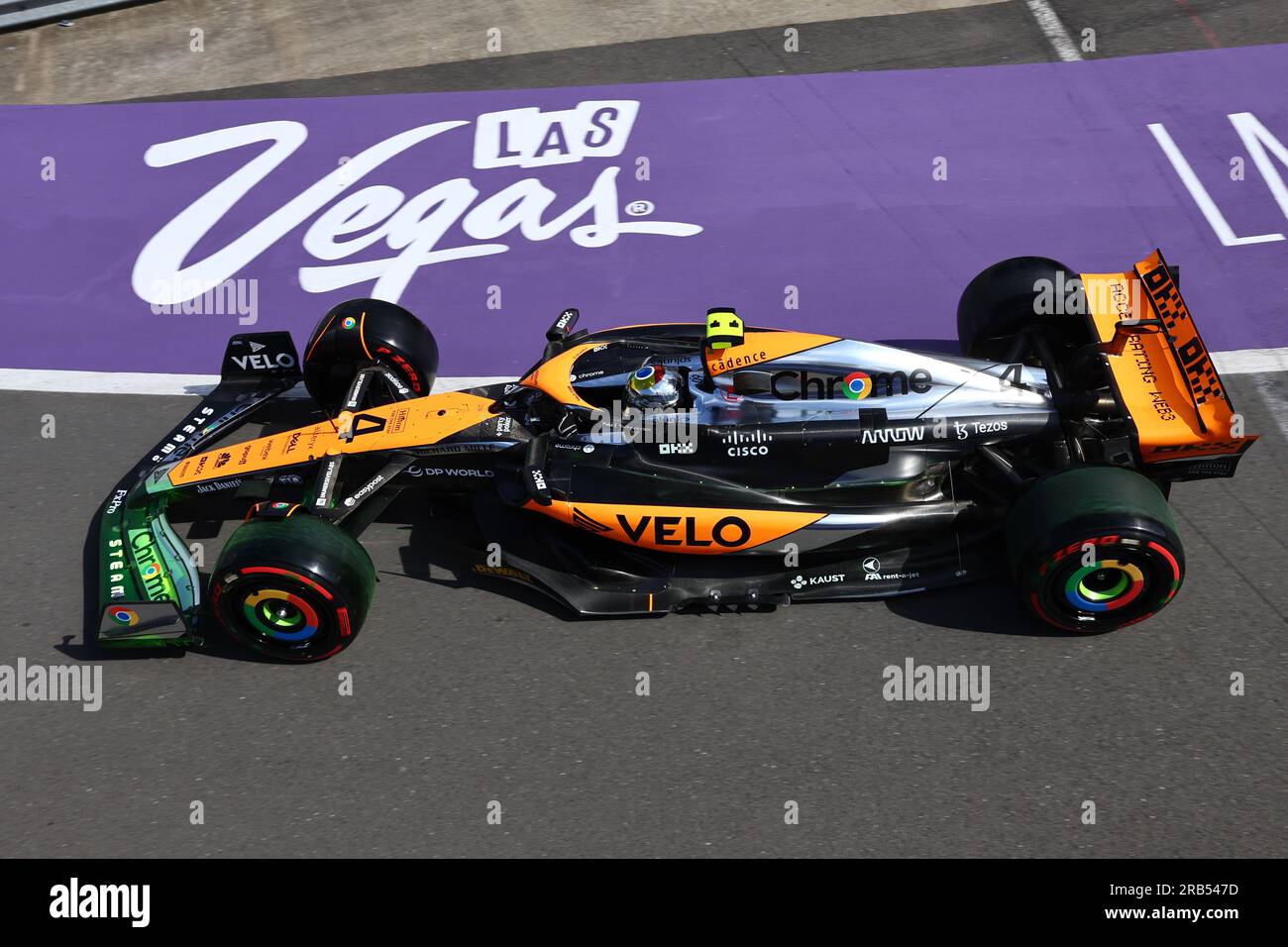 Silverstone, UK. 07th July, 2023. Lando Norris (GBR) McLaren MCL60. 07.07.2023. Formula 1 World ...