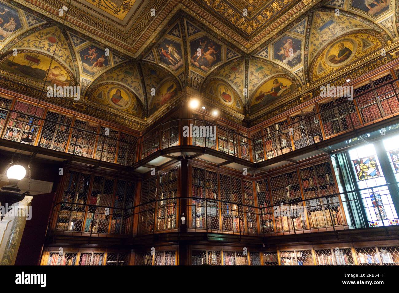 The interior of the Morgan Library and Museum Stock Photo - Alamy