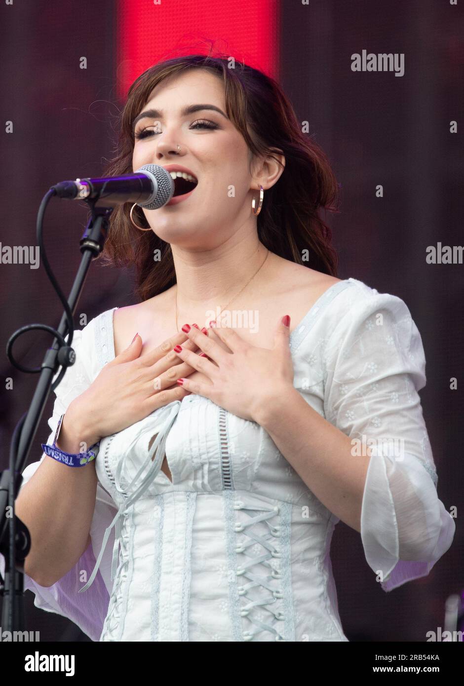 Dianne Downey performs with Paul Heaton on the main stage at the TRNSMT ...