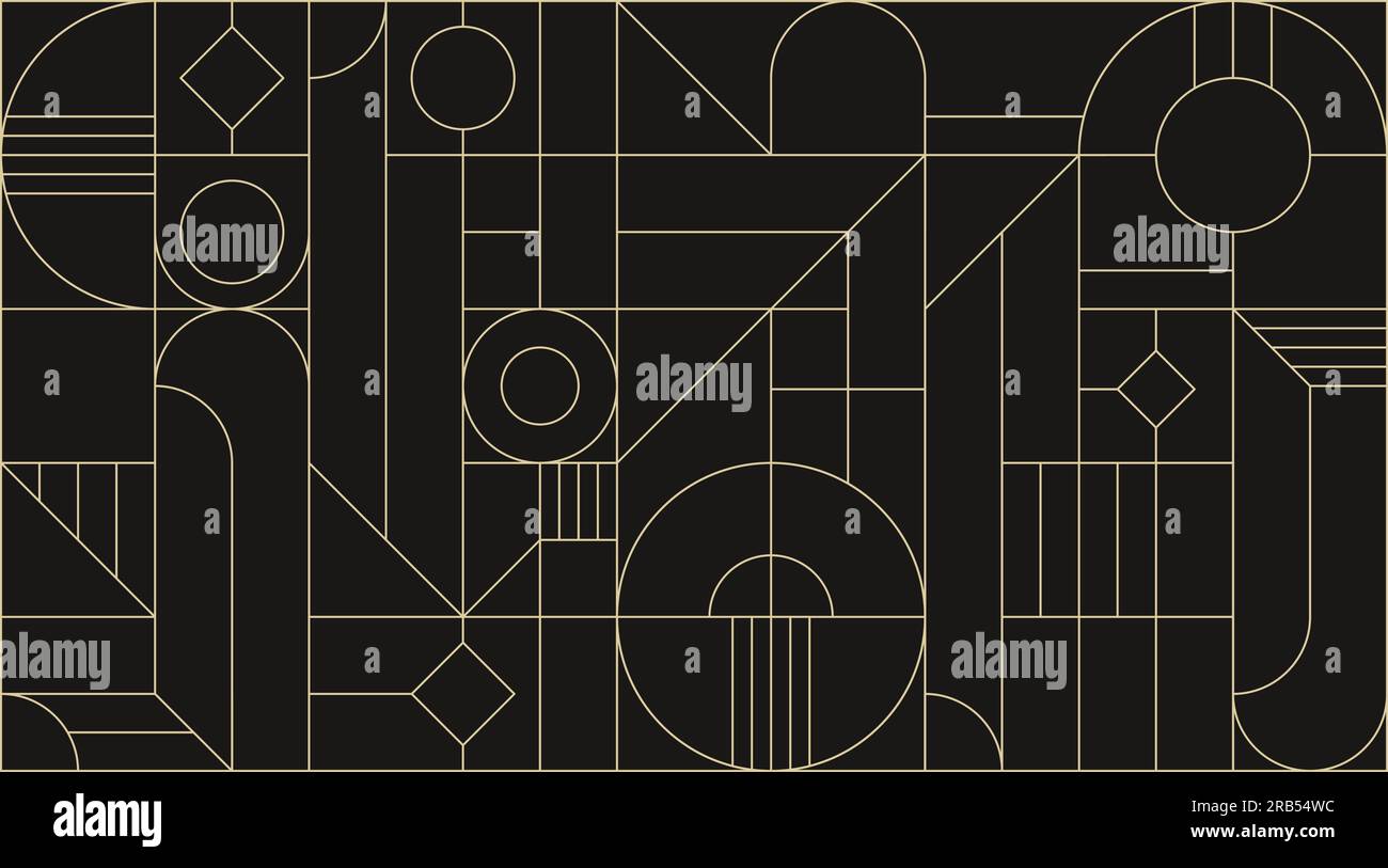 Gold black luxury abstract geometry invitation card Stock Vector Image ...