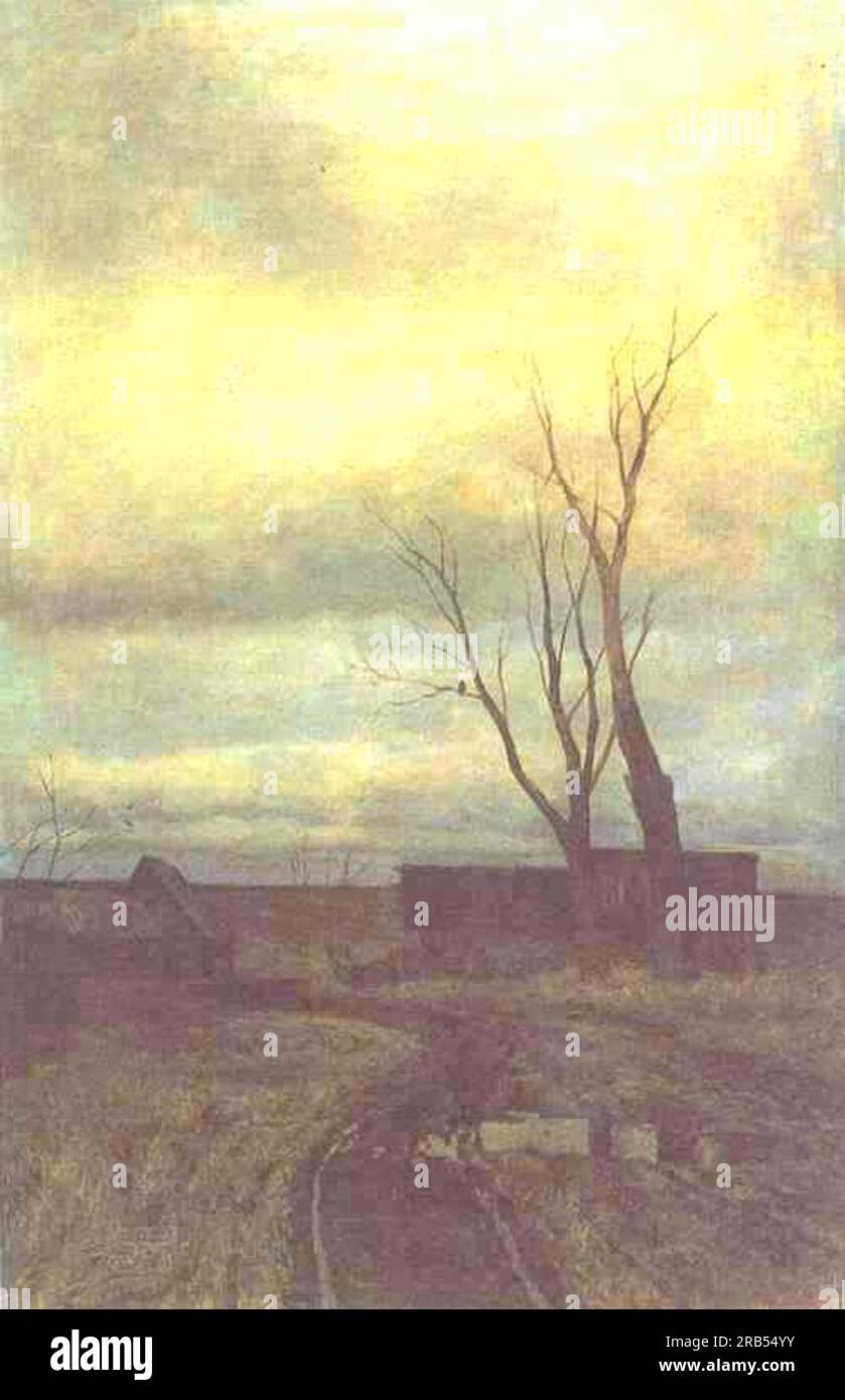Autumn 1877; Russian Federation by Isaac Levitan Stock Photo - Alamy