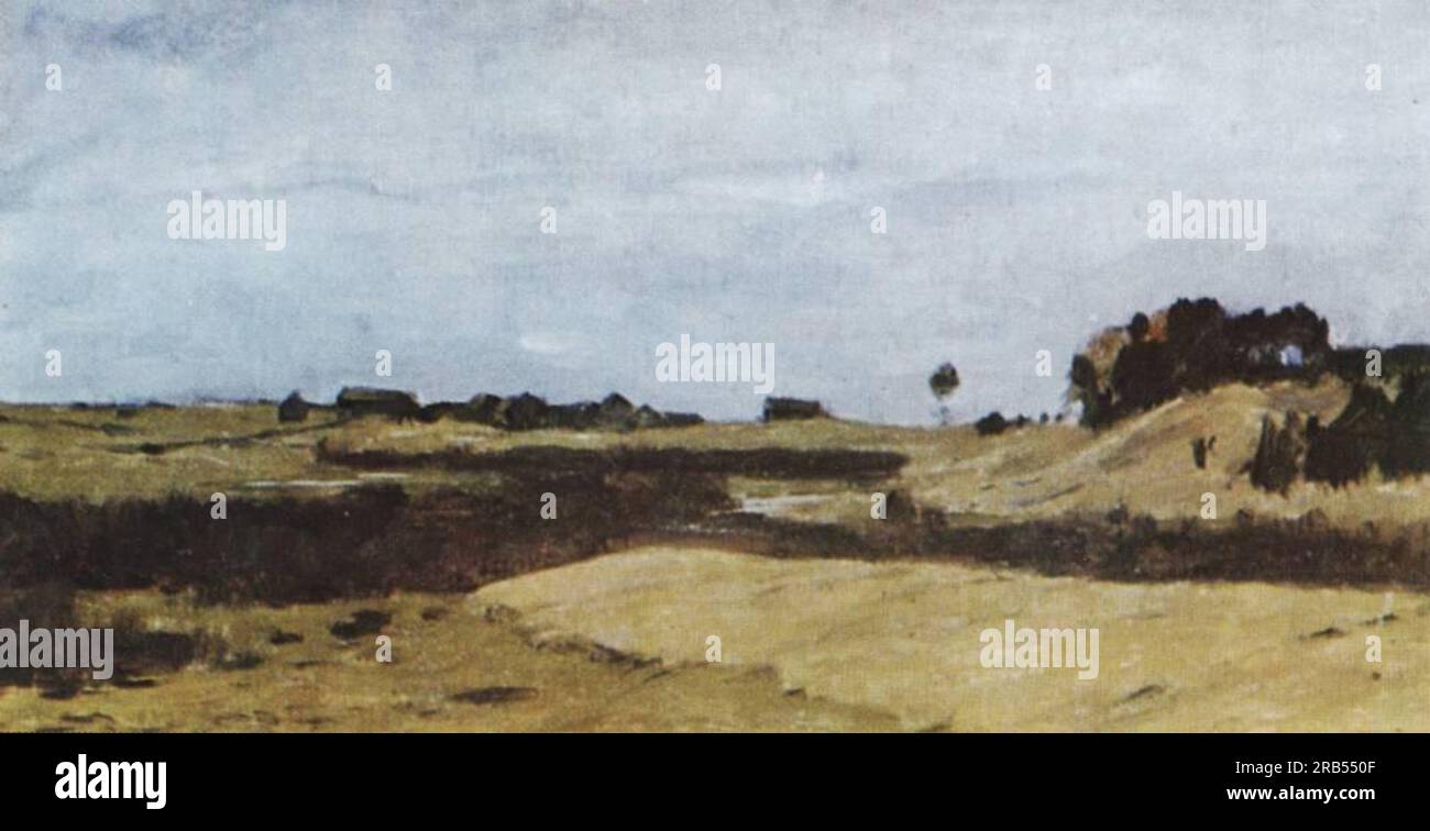 Fields 1899; Russian Federation by Isaac Levitan Stock Photo - Alamy
