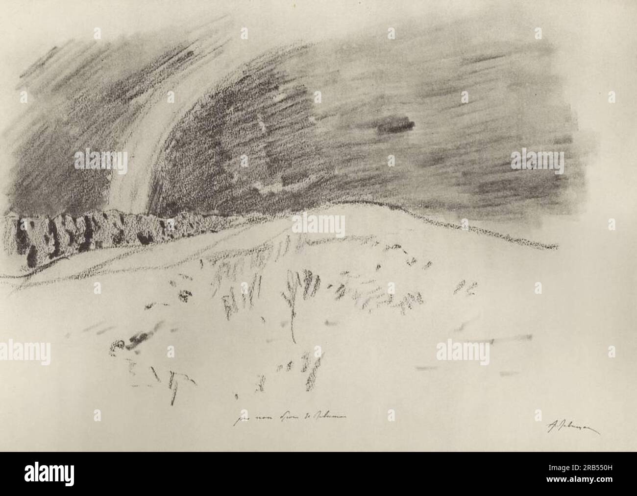 Rainbow c.1900; Russian Federation by Isaac Levitan Stock Photo - Alamy