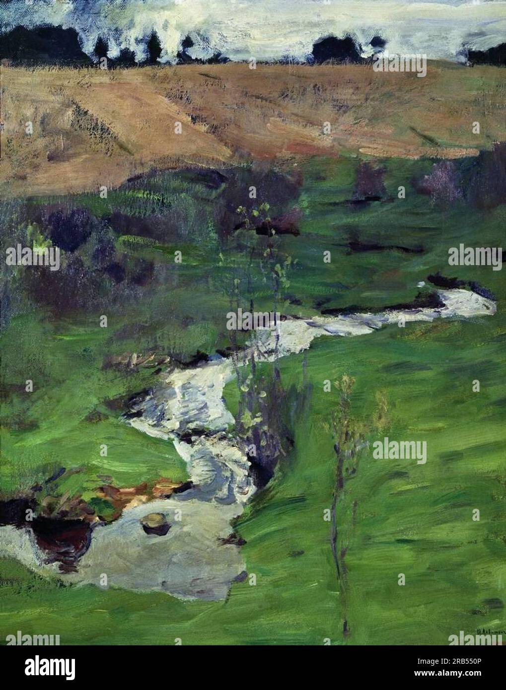 A creek 1899; Russian Federation by Isaac Levitan Stock Photo - Alamy