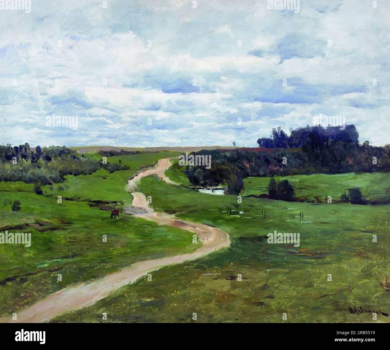 Road 1898; Russian Federation by Isaac Levitan Stock Photo - Alamy
