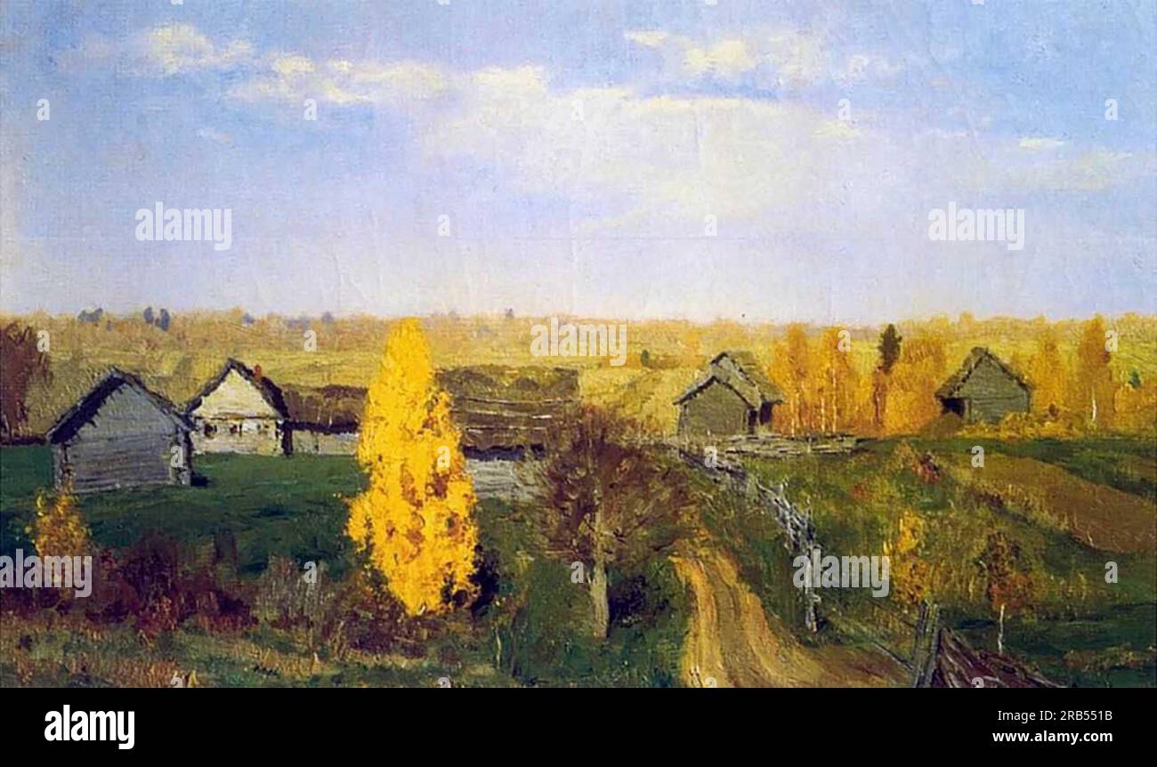 Isaac levitan golden autumn hi-res stock photography and images - Alamy