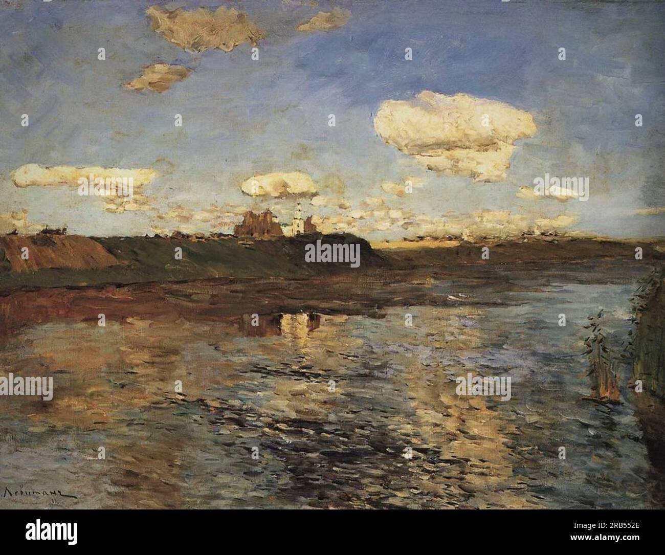 The Lake c.1899; Russian Federation by Isaac Levitan Stock Photo - Alamy