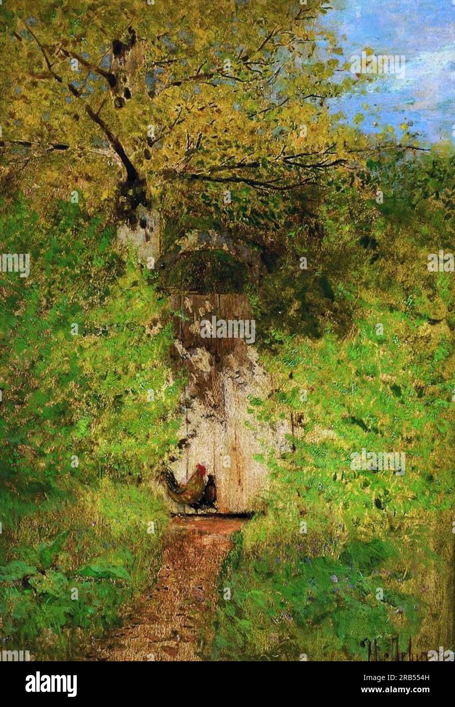 A path c.1885; Russian Federation by Isaac Levitan Stock Photo - Alamy