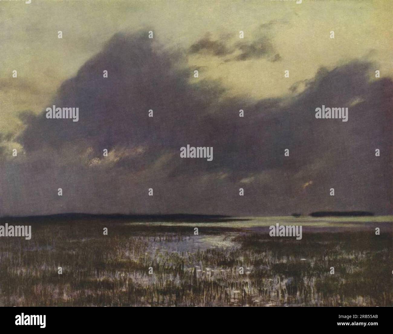 High waters 1895; Russian Federation by Isaac Levitan Stock Photo - Alamy