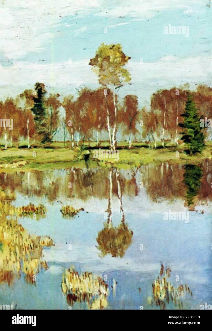 Autumn 1895; Russian Federation by Isaac Levitan Stock Photo - Alamy