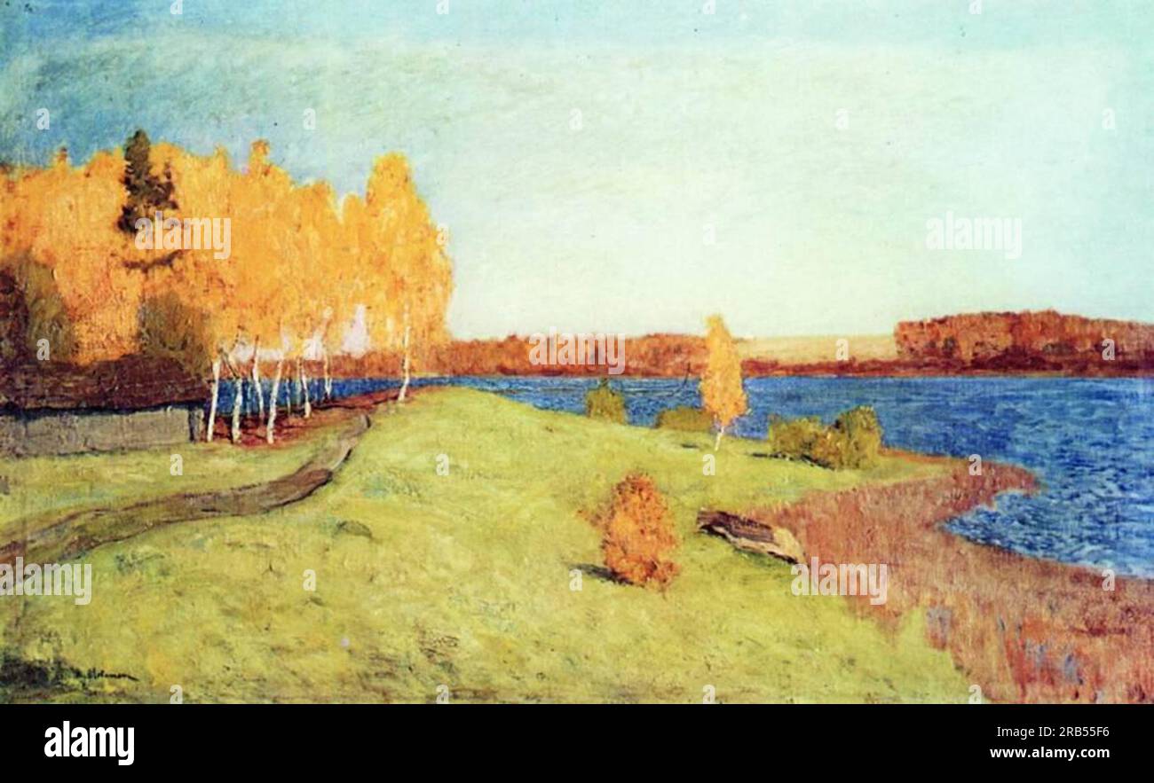 Isaac levitan golden autumn hi-res stock photography and images - Alamy