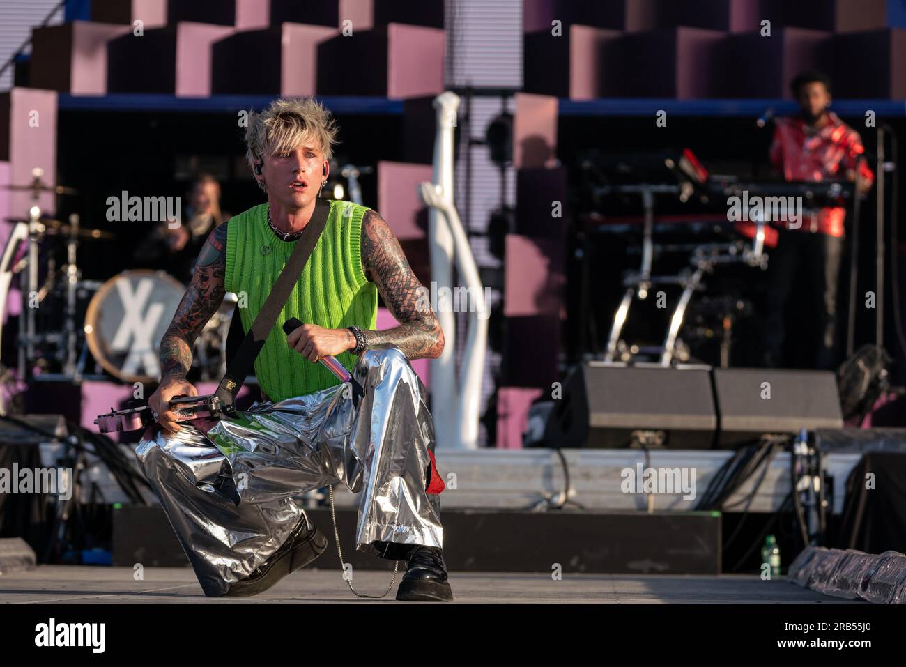 Madrid, Spain. 06th July, 2023. Colson Baker, artistically known as ...