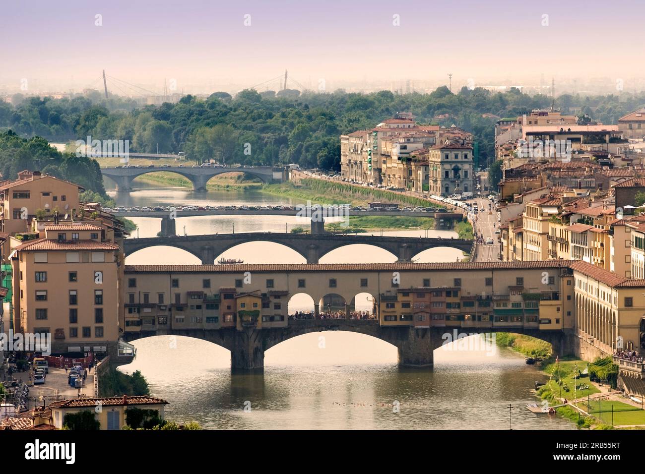 Ponte vecchio. arno river. Florence Stock Photo - Alamy
