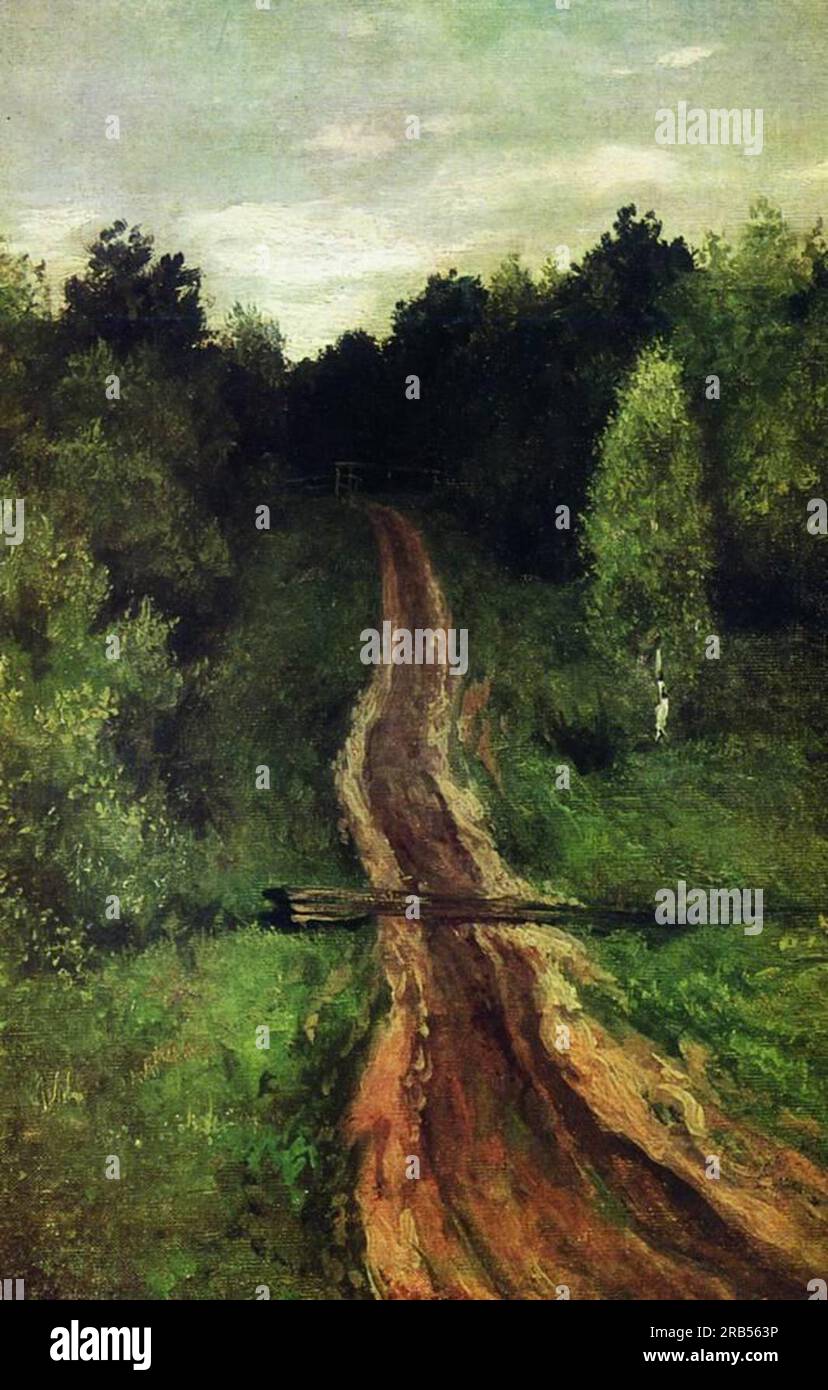 Road 1899; Russian Federation by Isaac Levitan Stock Photo - Alamy