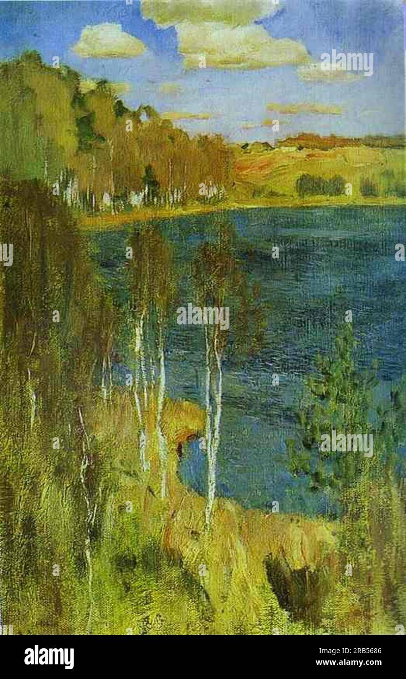 The Lake 1898; Russian Federation by Isaac Levitan Stock Photo - Alamy