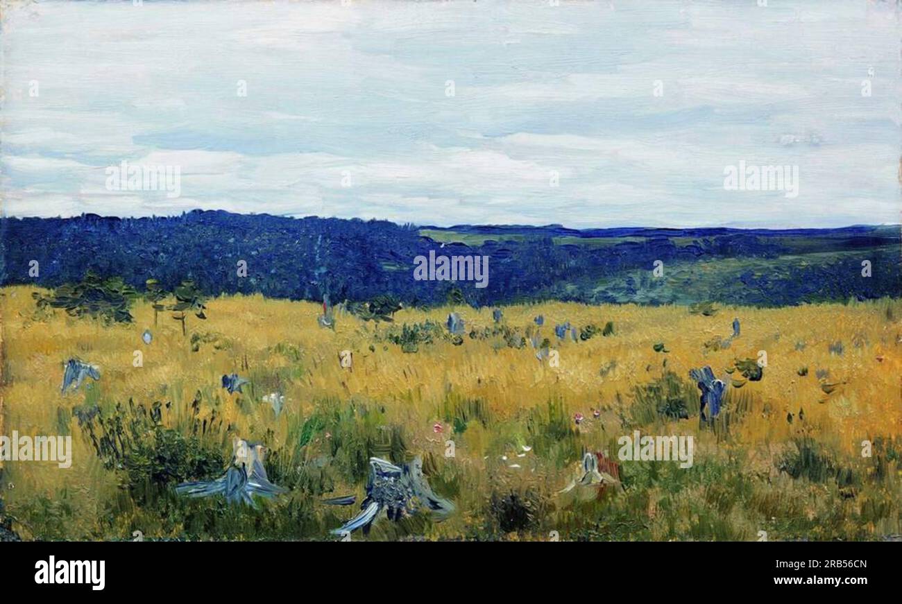 Gray day 1888; Russian Federation by Isaac Levitan Stock Photo - Alamy