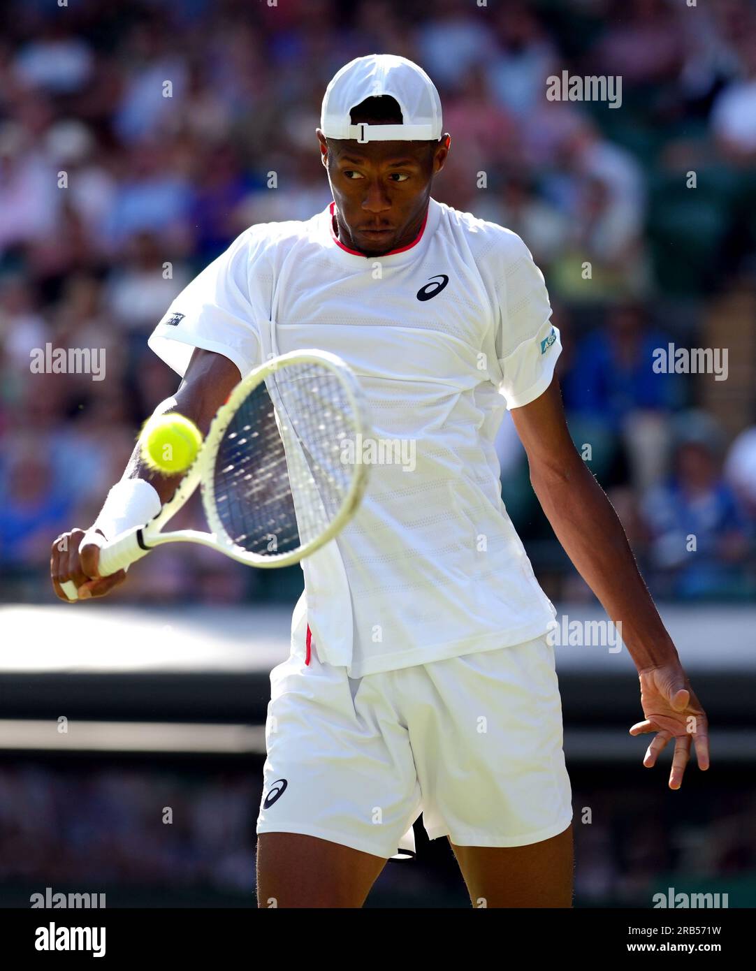Christopher Eubanks in action against Cameron Norrie (not pictured) on ...