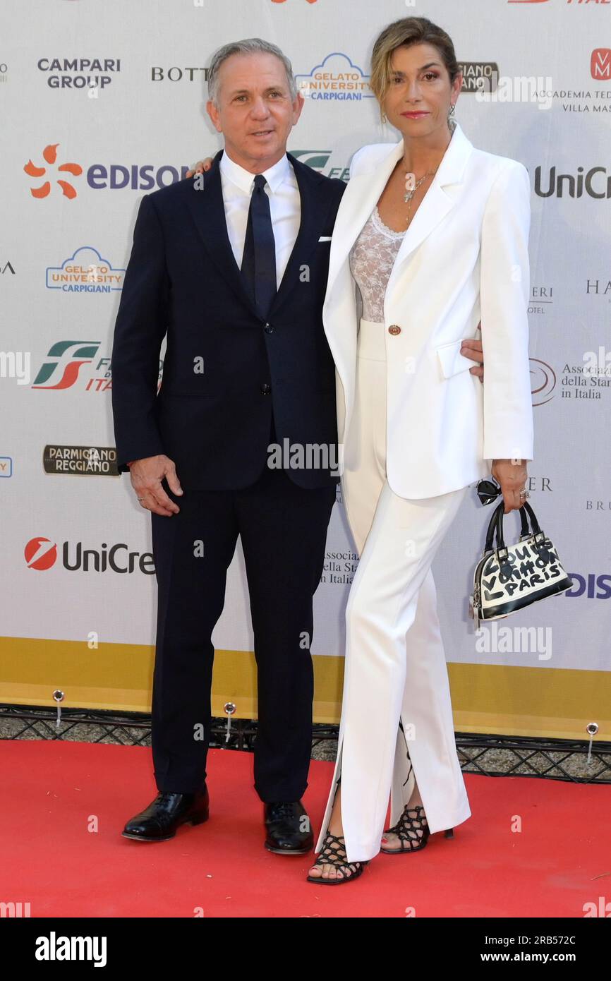 Marco Durante mit Ehefrau Thea Durante bei der 63. Verleihung der Globi ...