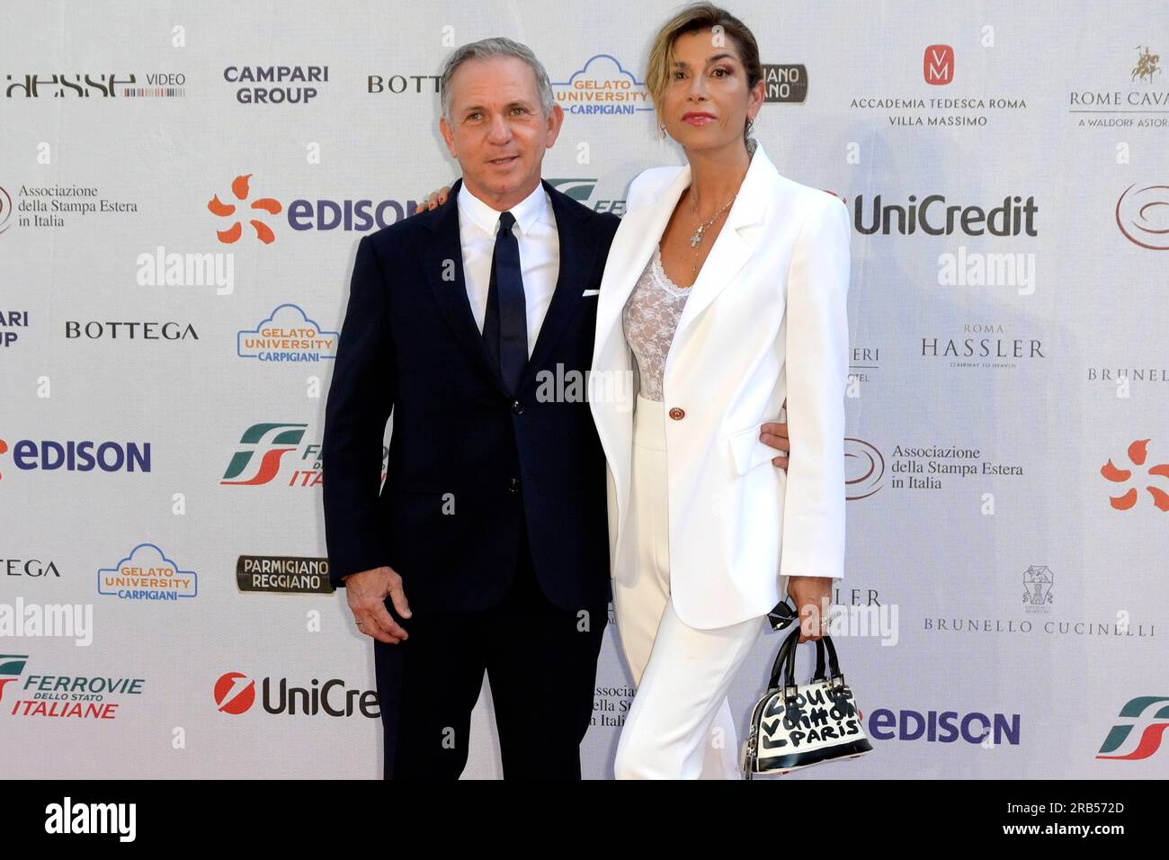 Marco Durante mit Ehefrau Thea Durante bei der 63. Verleihung der Globi ...