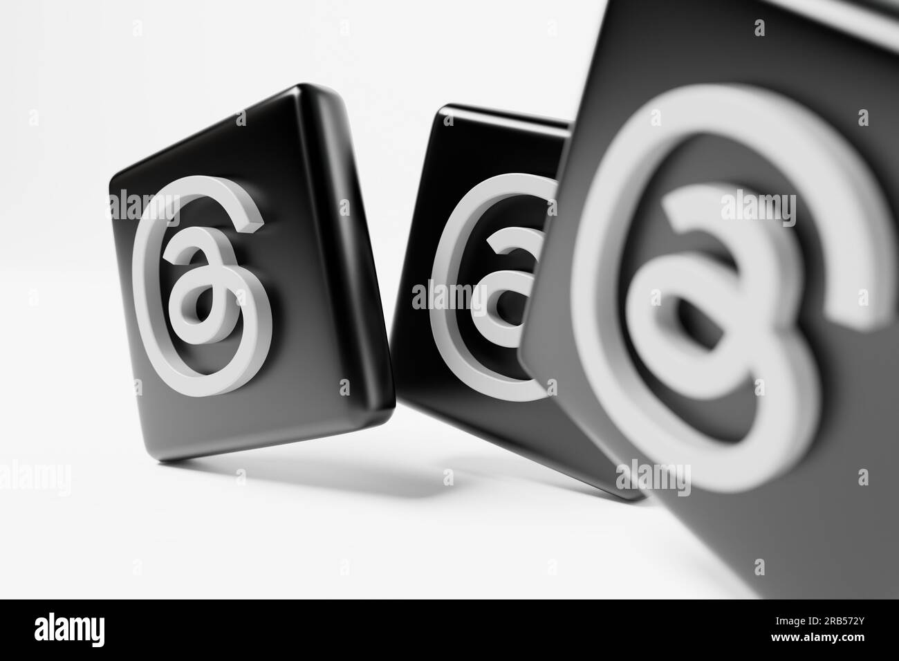 OXFORD, UK - July 2023: Threads logo. A new social media app from Meta ...