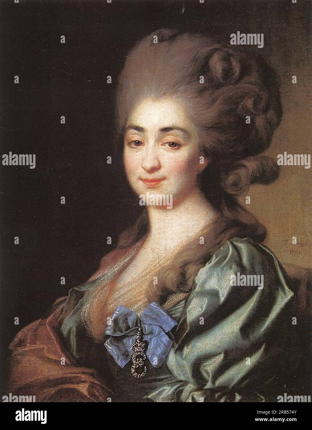 Portrait of Praskovia Repnina 1781 by Dmitry Levitzky Stock Photo - Alamy